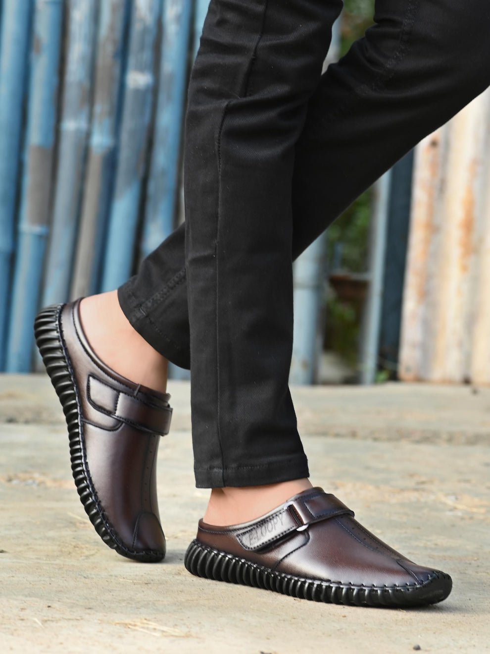 Men's Bantu Style Brown Loafer Casual Shoe – Leather Hub